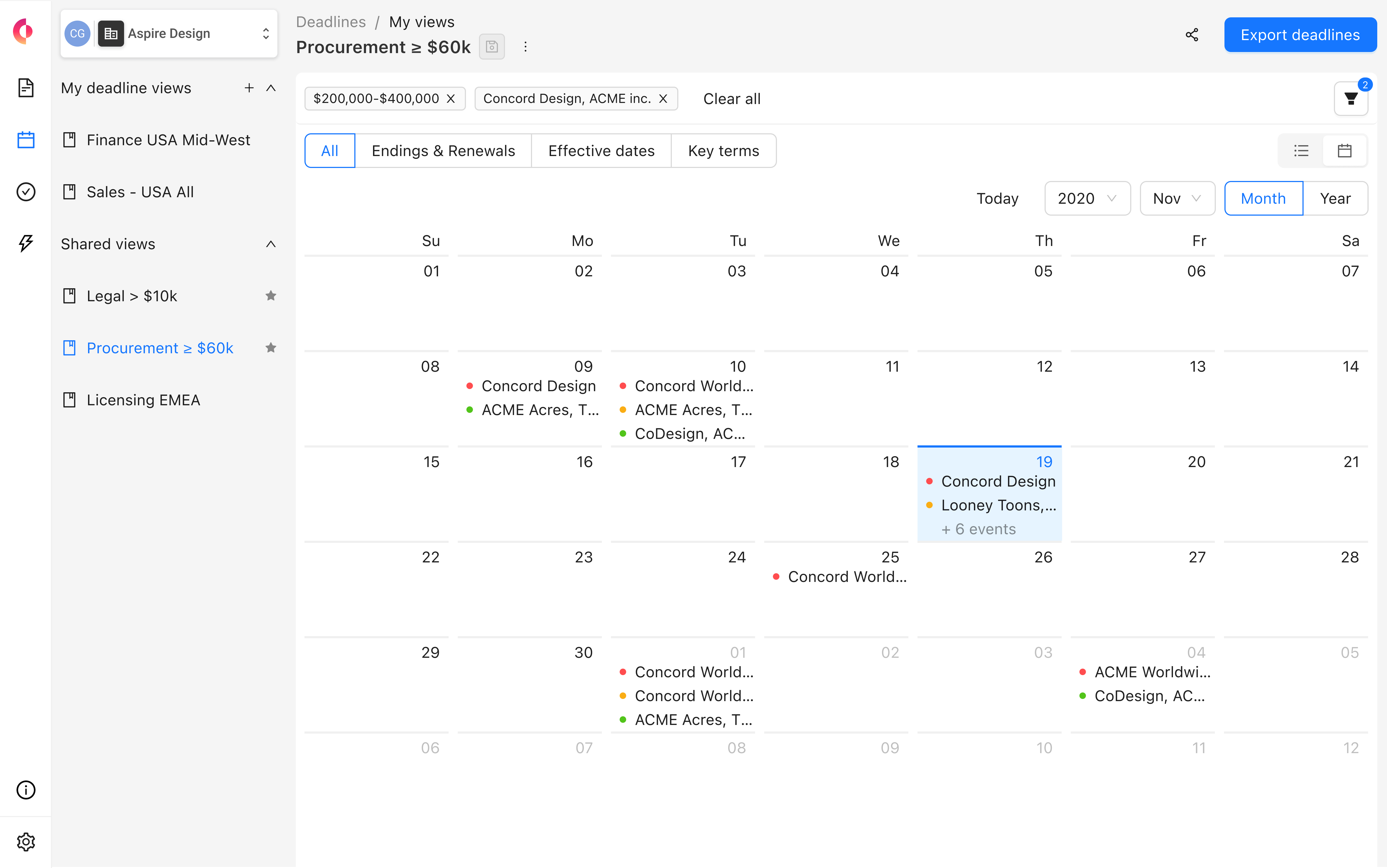 NEW: See Your Upcoming Deadlines in Multiple Views!